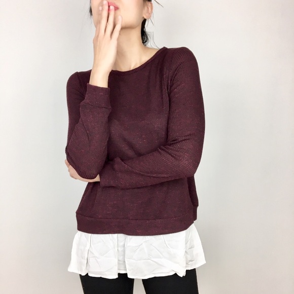 CHICBOMB | Tops | Ballerina Off Duty Faux Two Piece Top | Poshmark